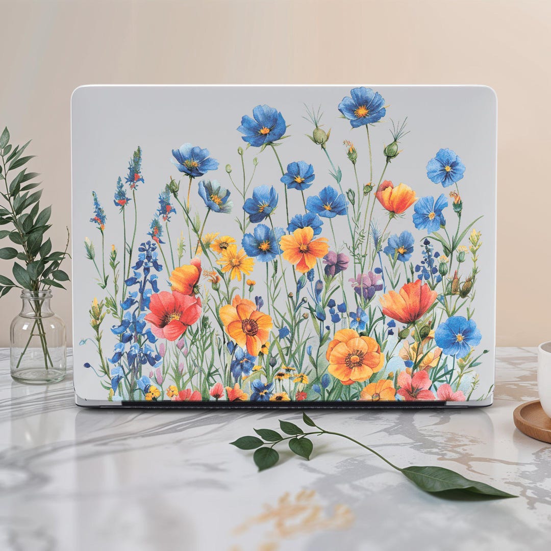 Wildflowers MacBook 13 Inch Case Gift for Her, Floral MacBook Pro 15 ...