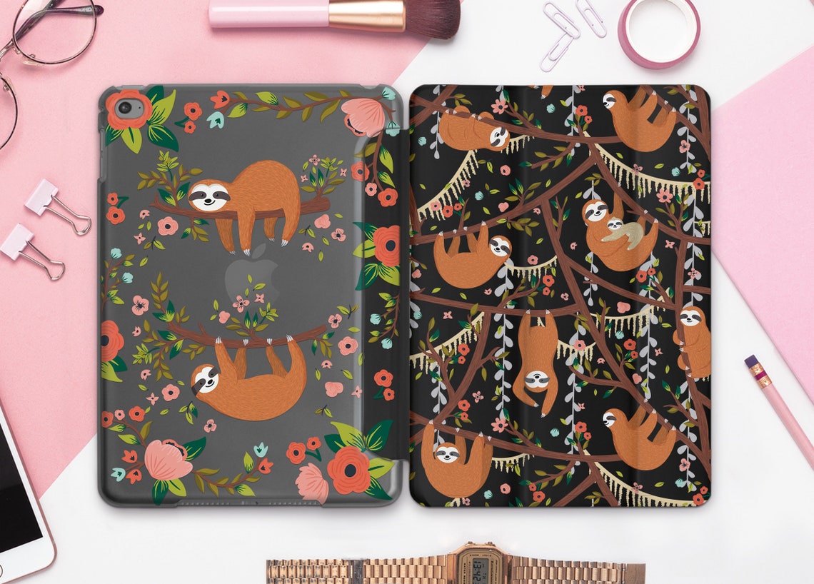 Sloth Ipad 10.2 2019 Case Animal Print Ipad Mini 2019 Cover - Etsy