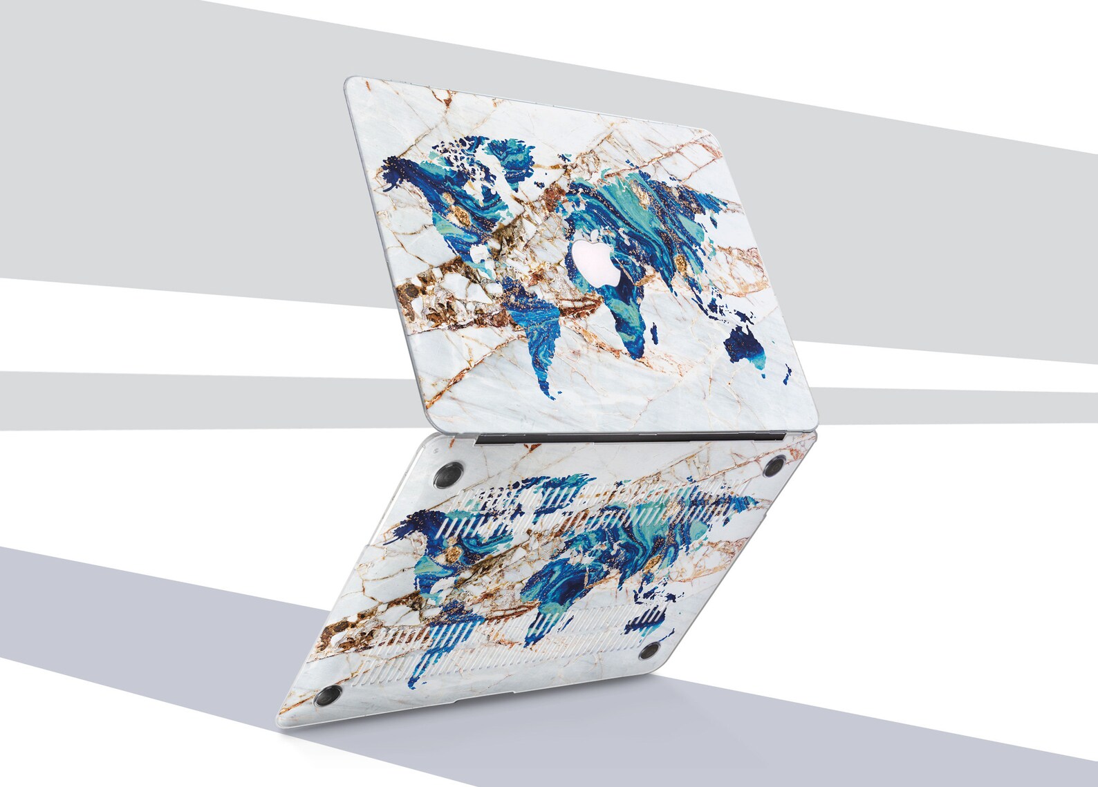 Blue Map Macbook Pro 16 Inch Case Macbook 13 Air Case Macbook | Etsy