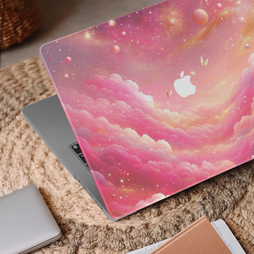 Unique Pink Clouds MacBook Air M2 Case, Custom MacBook Pro 13 or 16 ...