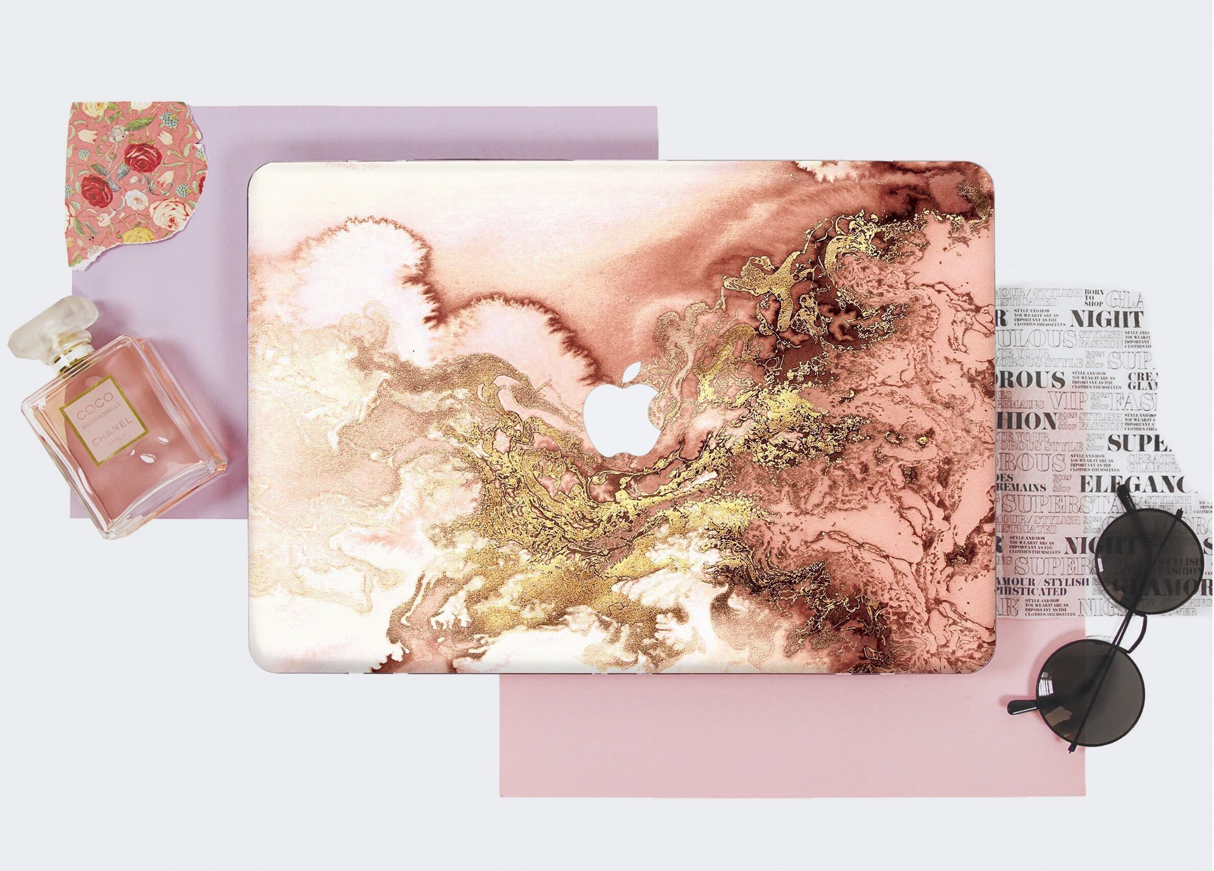 Marble MacBook Pro 15 2019 Pink Marble MacBook Air 13 Case | Etsy