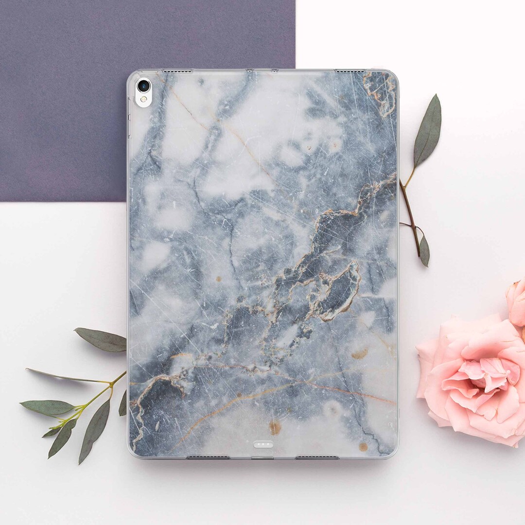 Gray Marble iPad 10.2 2019 Cover iPad Mini 2019 Case Stone Granite iPad ...