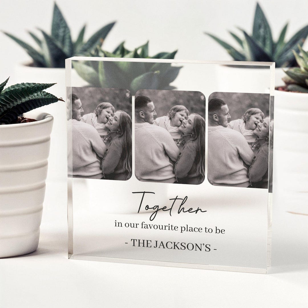 Personalized Photo Block, Custom Photo Gift, Acrylic Picture Frame ...