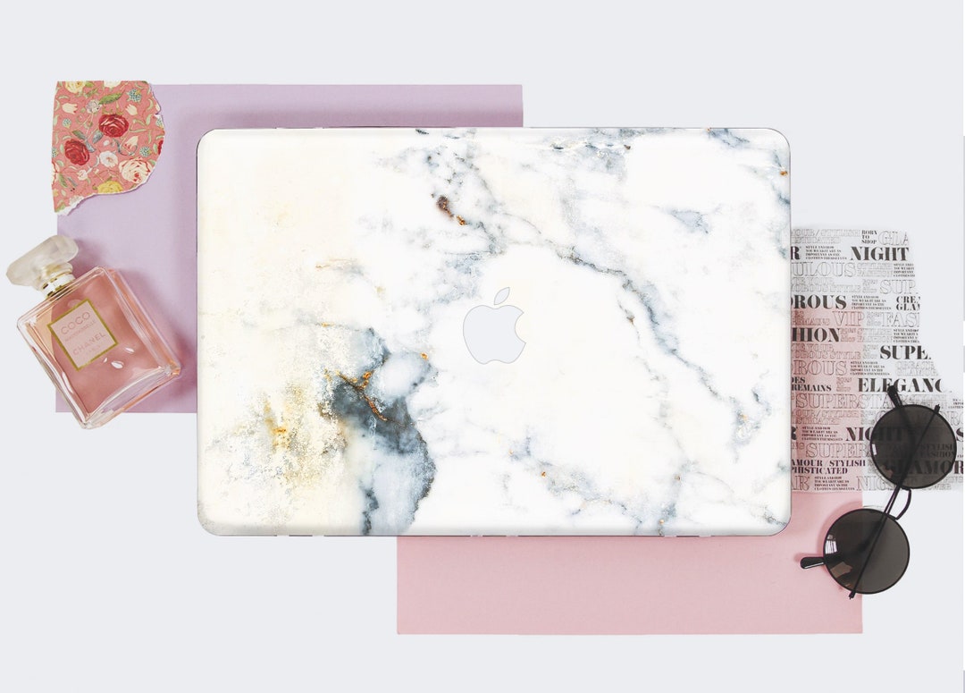 White Marble MacBook Air 13 2018 Stone Print MacBook Pro 15 - Etsy