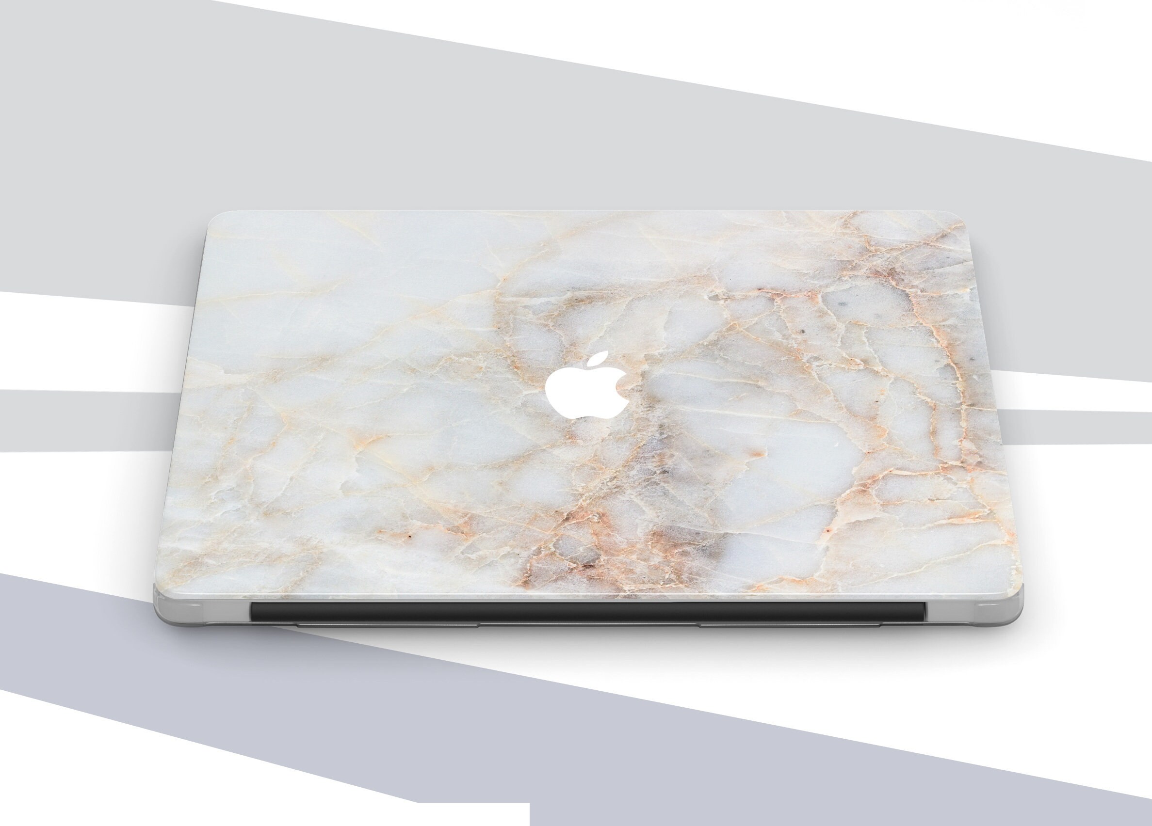 Marble Macbook Pro 13 2019 Laptop Hard Case White Beige Marble - Etsy