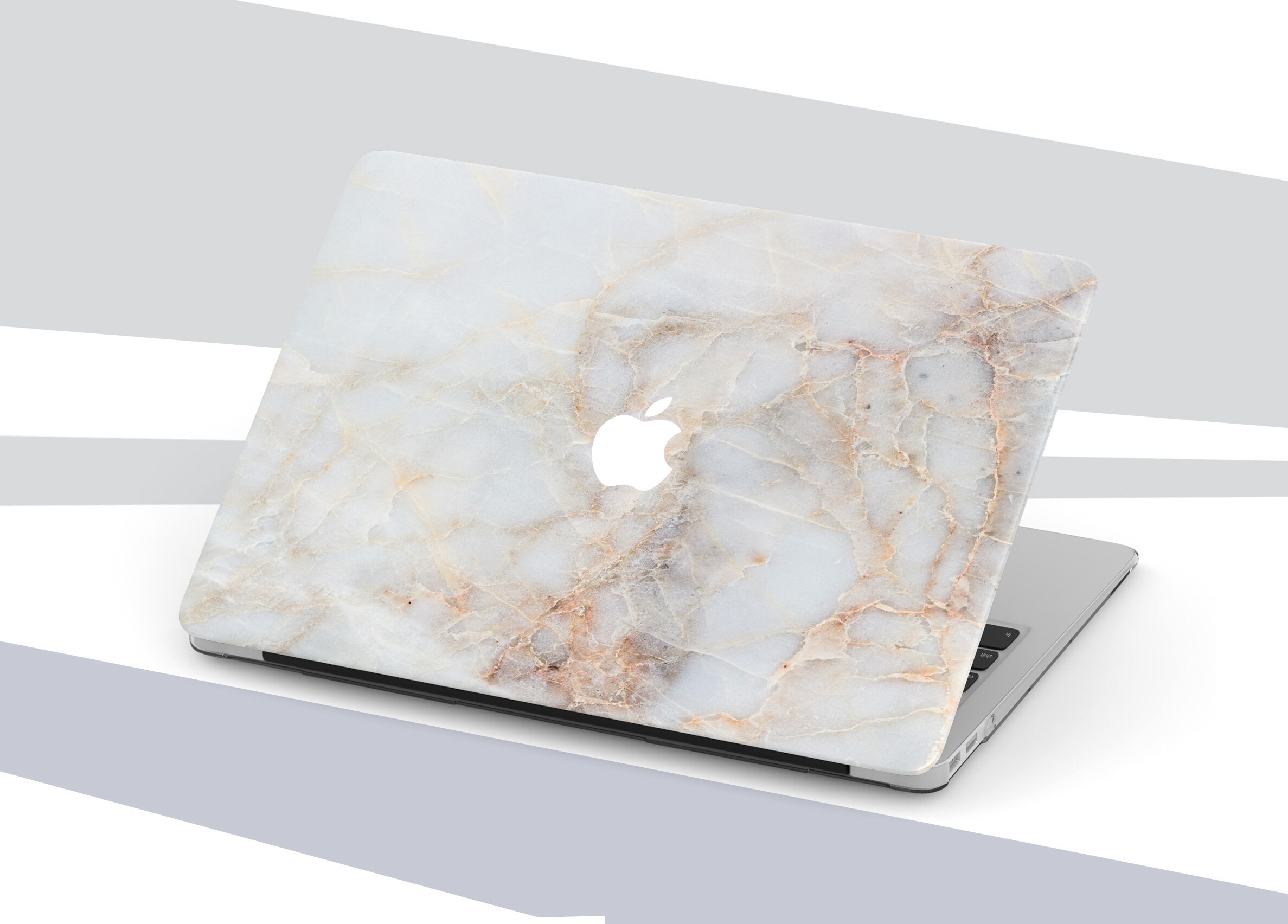 Marble Macbook Pro 13 2019 Laptop Hard Case White Beige Marble - Etsy