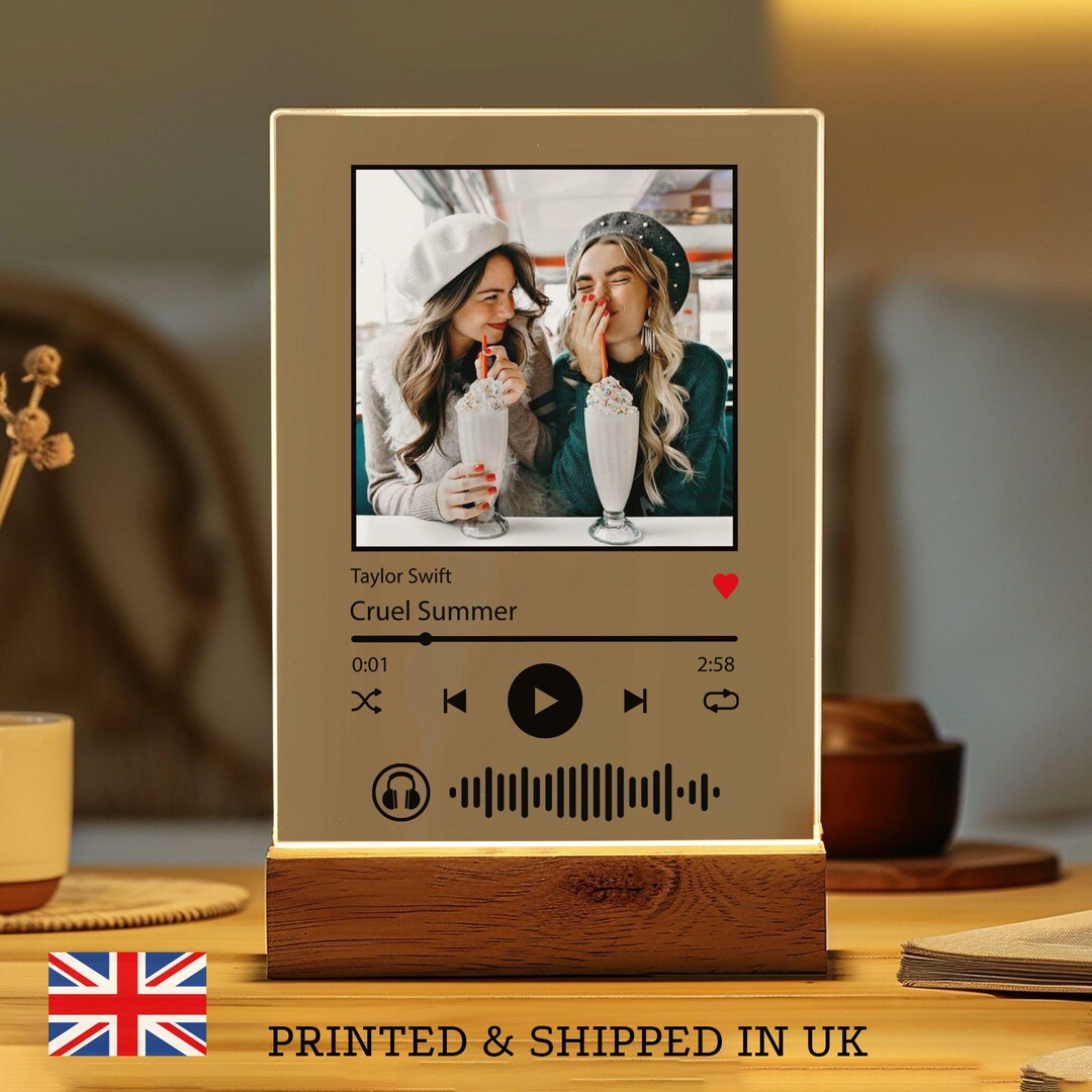 Custom Song Plaque With Picture / Album Cover,personalized Music Plaque ...