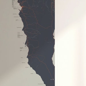 Baja California Surf Map - Etsy