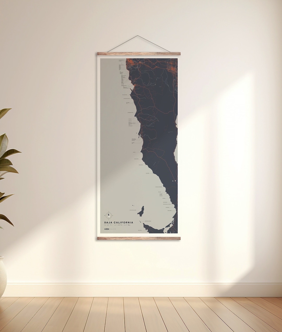 Baja California Surf Map - Etsy