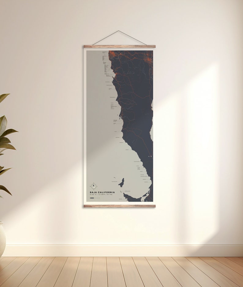 Baja California Surf Map - Etsy
