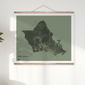 Oahu Hawaii Surf Map - Etsy