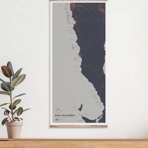 Baja California Surf Map - Etsy