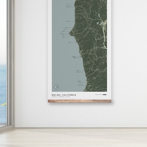 Malibu Surf Map - Etsy