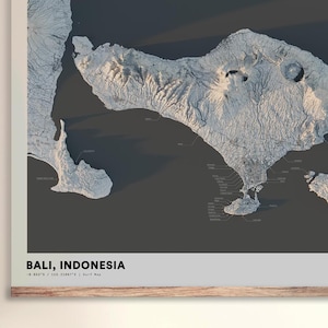 Bali Surf Map - Etsy