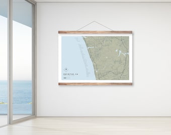 St. Augustine Surf Map | St. Augustine Map | St. Augustine Art Print ...