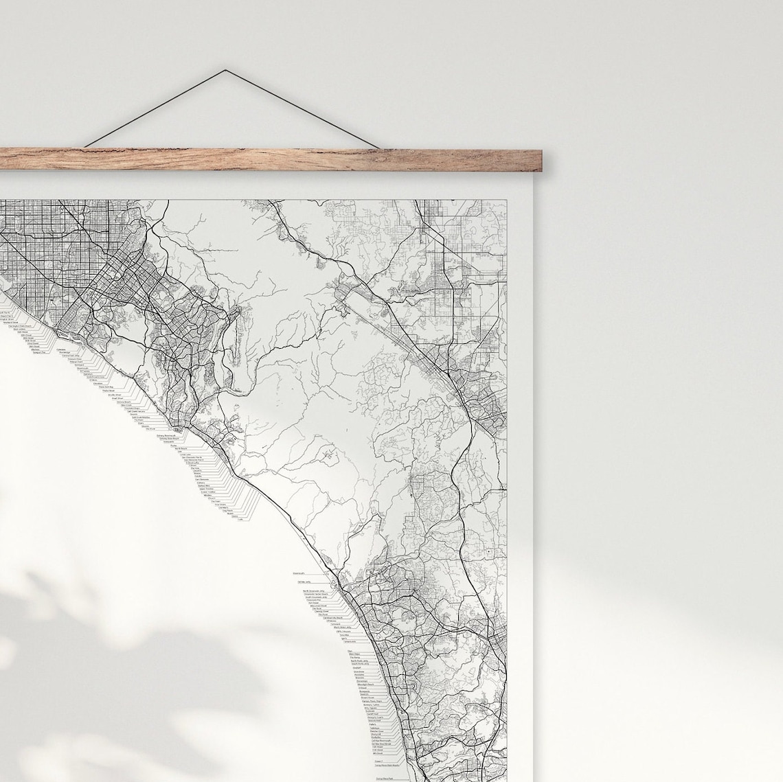 Southern California Surf Map - Etsy