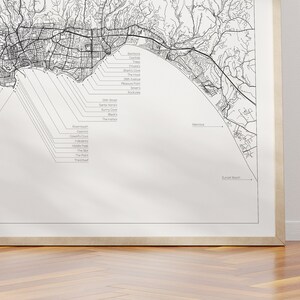 Santa Cruz Surf Map - Etsy