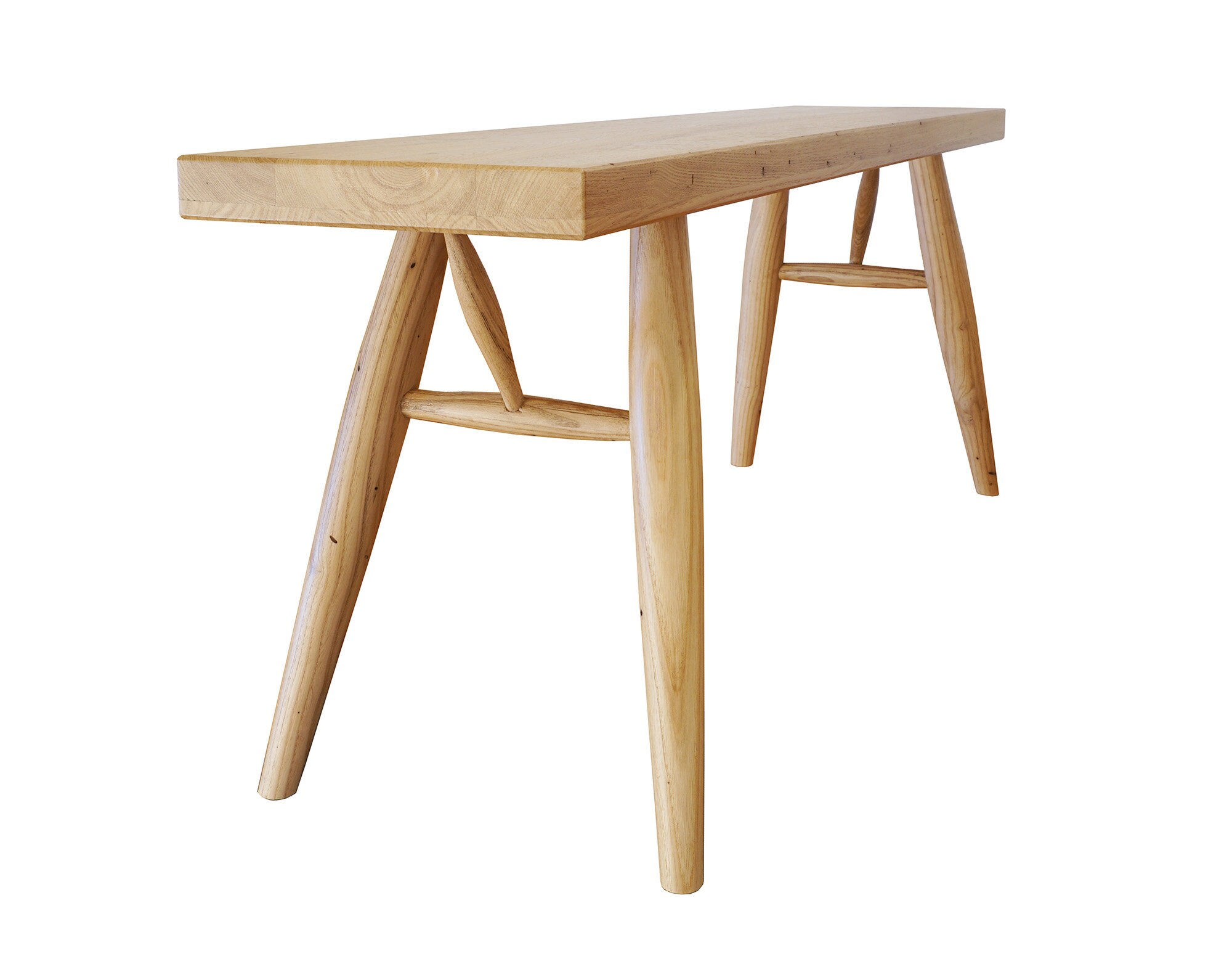 Solid Wood Bench - Etsy