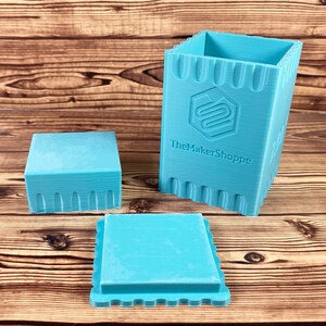 Square Mold Press 1.5" 2.25" 2.5" 3" 3.5" 4" 5" Three Piece Mould Cube ...