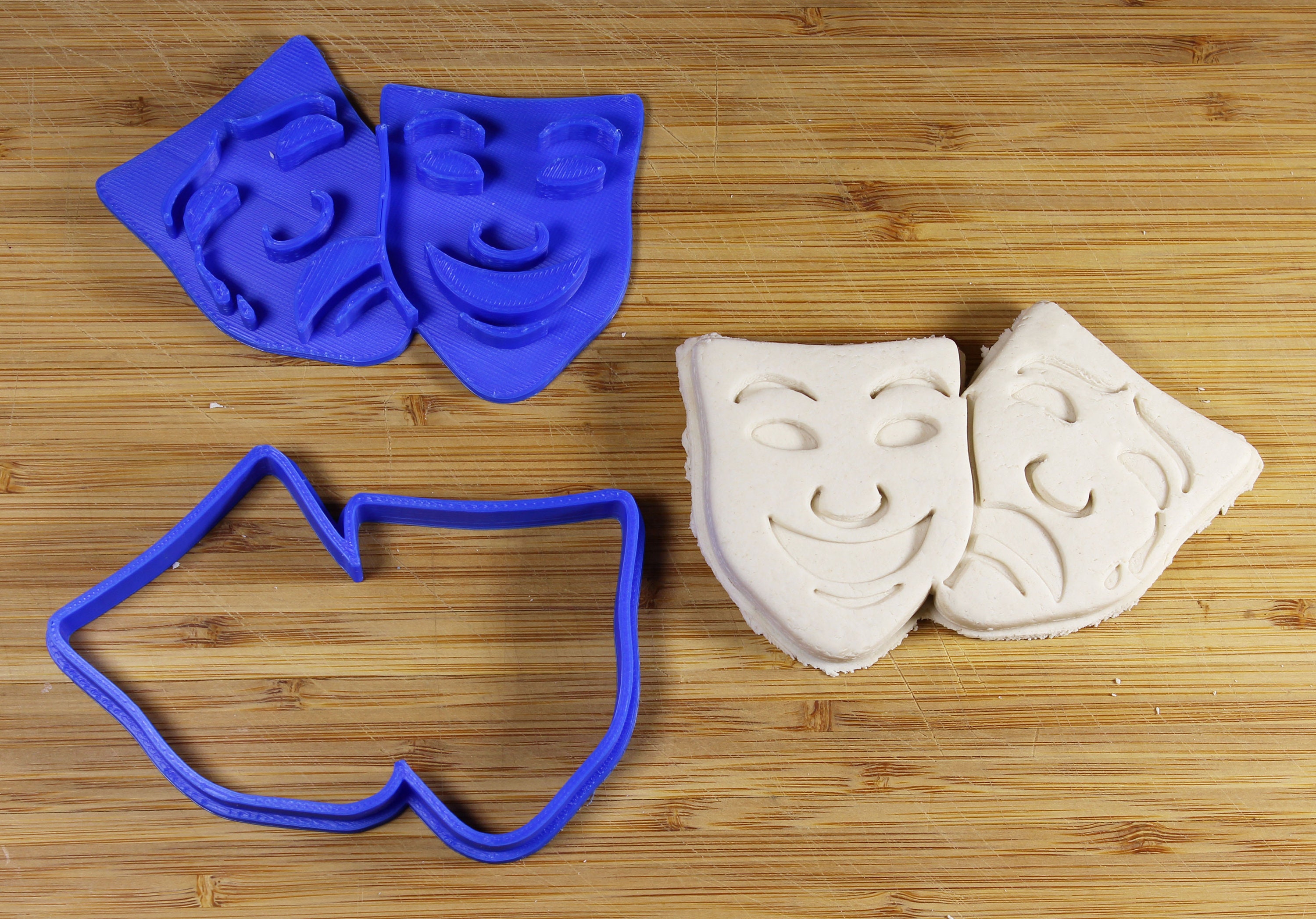 Theater Drama Comedy Tragedy Faces Custom 3D Printed Cookie - Etsy