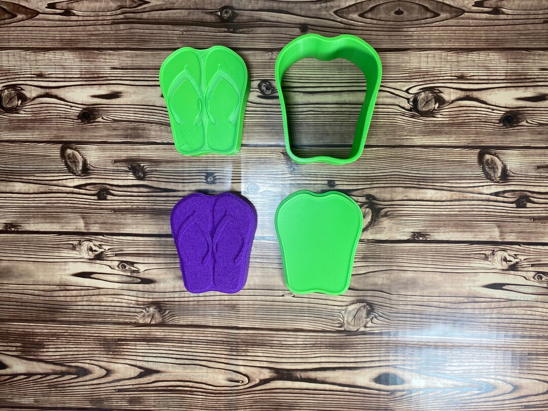 Flip Flops Bath Bomb Mold Press 2.5" 3" 3.5" 4" 5" Three Piece Mould ...