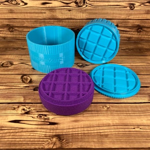 3D Waffle Bath Bomb Mold Press 3" 4" 5.5" Three Piece Mould Mold Diy ...