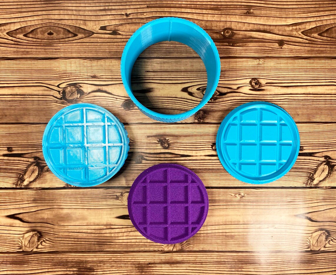 3D Waffle Bath Bomb Mold Press 3 4 5.5 Three - Etsy