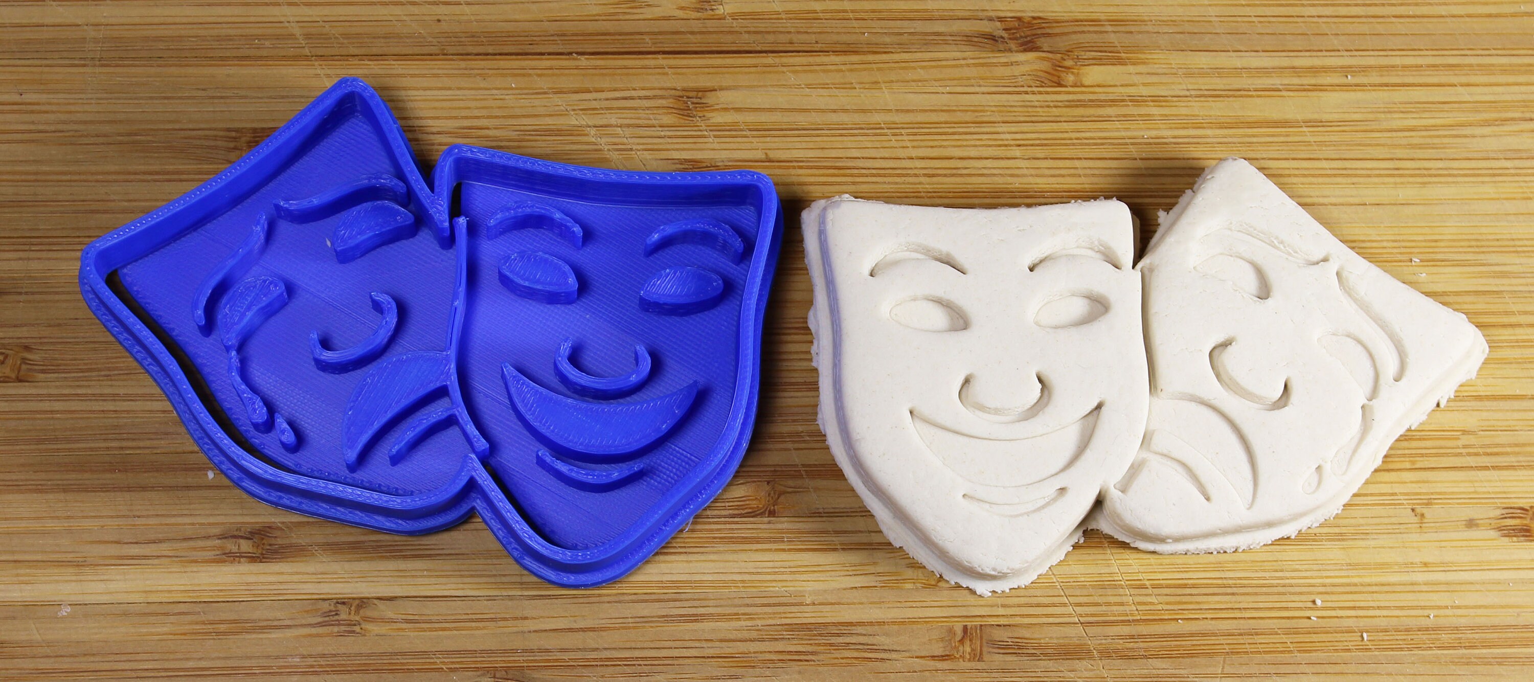 Theater Drama Comedy Tragedy Faces Custom 3D Printed Cookie - Etsy