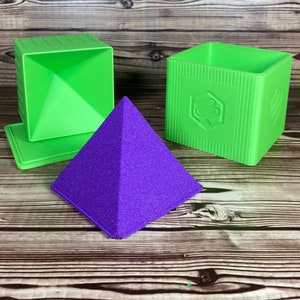 3D Pyramid Triangle Mold Bar Press 2.5" 3" 4" 5.5" Three Piece Mould ...