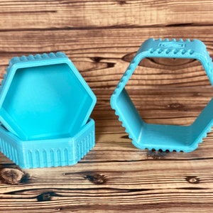 Hexagon Mold Press 1.5" 2.25" 2.5" 3" 3.5" 4" 5" Three Piece Mould Bath ...