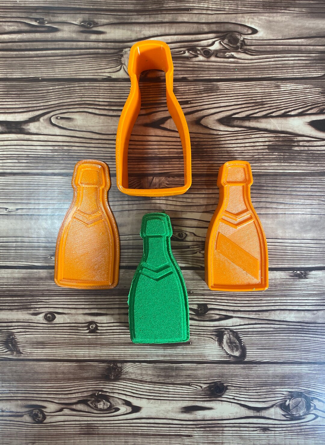 Champagne Bottle Bath Bomb Mold Press 2.5" 3" 3.5" 4" 5" Three Piece ...