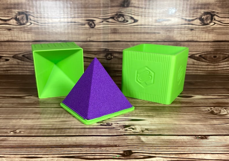 3D Pyramid Triangle Mold Bar Press 2.5" 3" 4" 5.5" Three Piece Mould ...