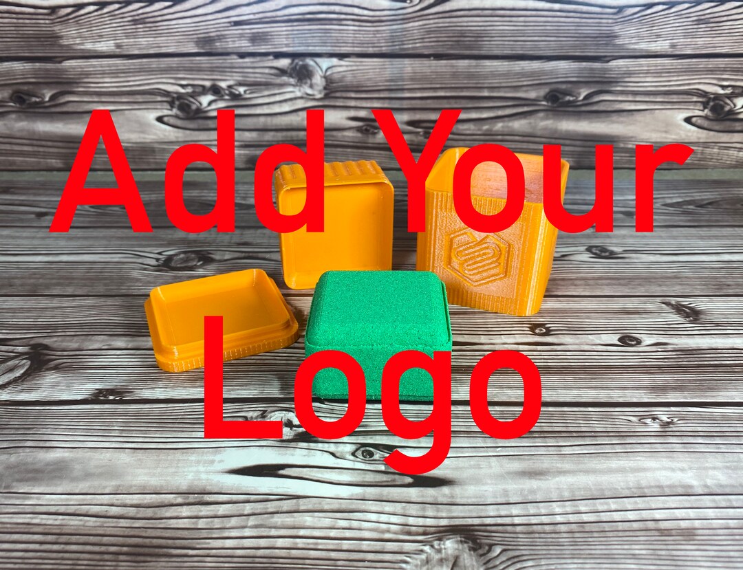 Add Your Logo Rounded Square Mold Press 2.5" 3" 3.5" 4" 5" Three Piece ...