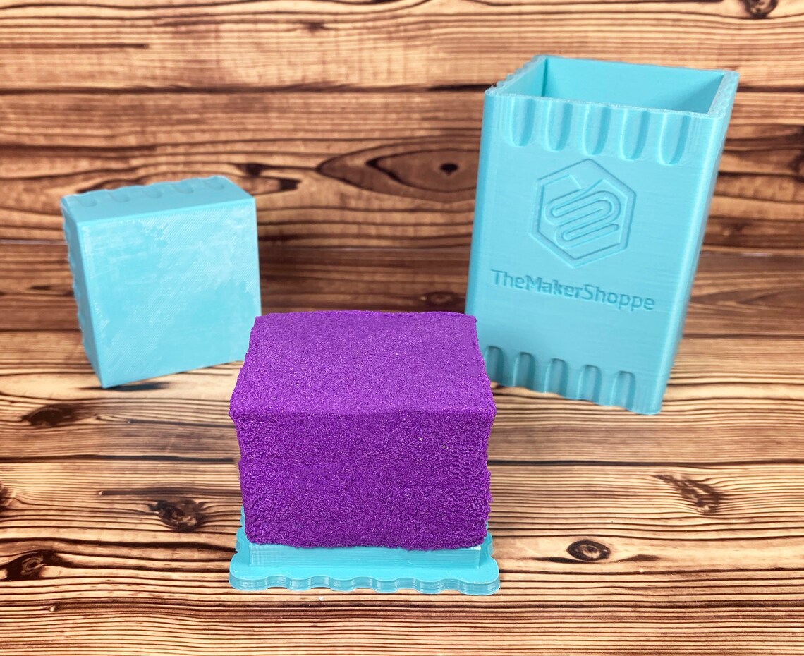 Square Mold Press 1.5" 2.25" 2.5" 3" 3.5" 4" 5" Three Piece Mould Cube ...