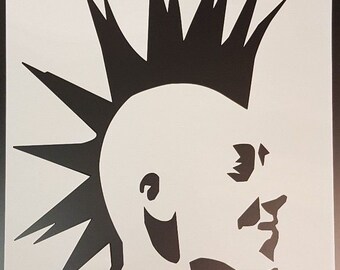 Rock n roll stencil | Etsy