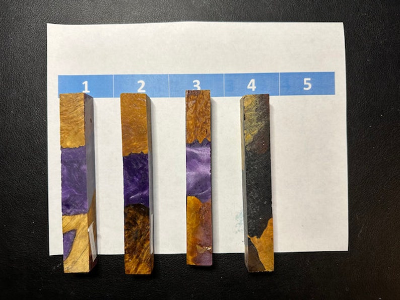 Purple Burl or Black Burl and Acrylic Pen Blanks - Etsy