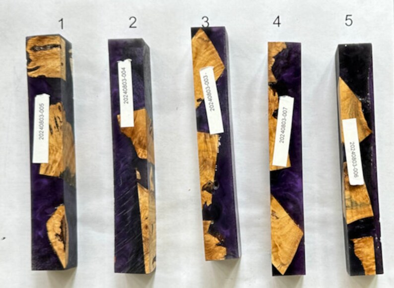 Purple Crush / Stabilized Buckeye Burl Hybrid Pen Blank - Etsy