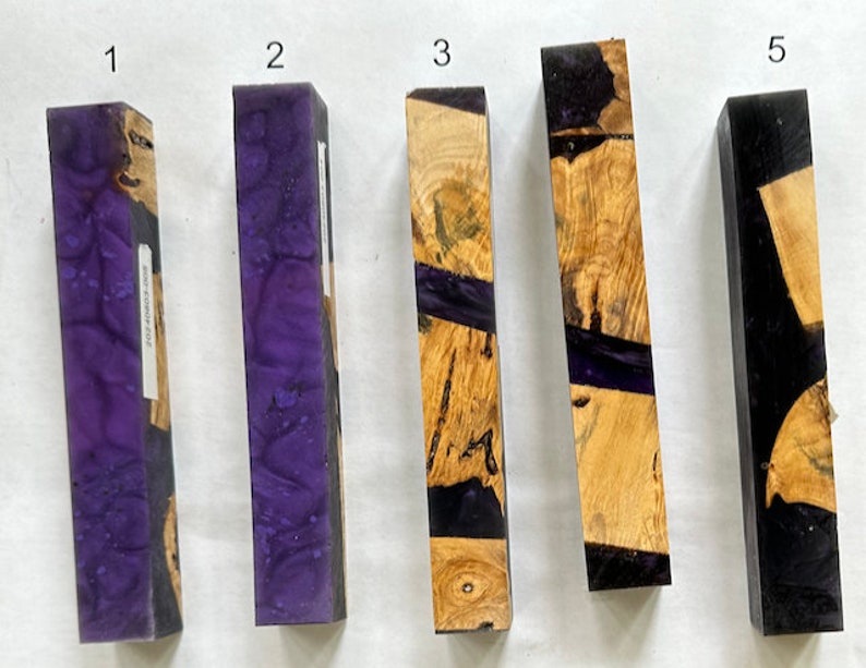 Purple Crush / Stabilized Buckeye Burl Hybrid Pen Blank - Etsy