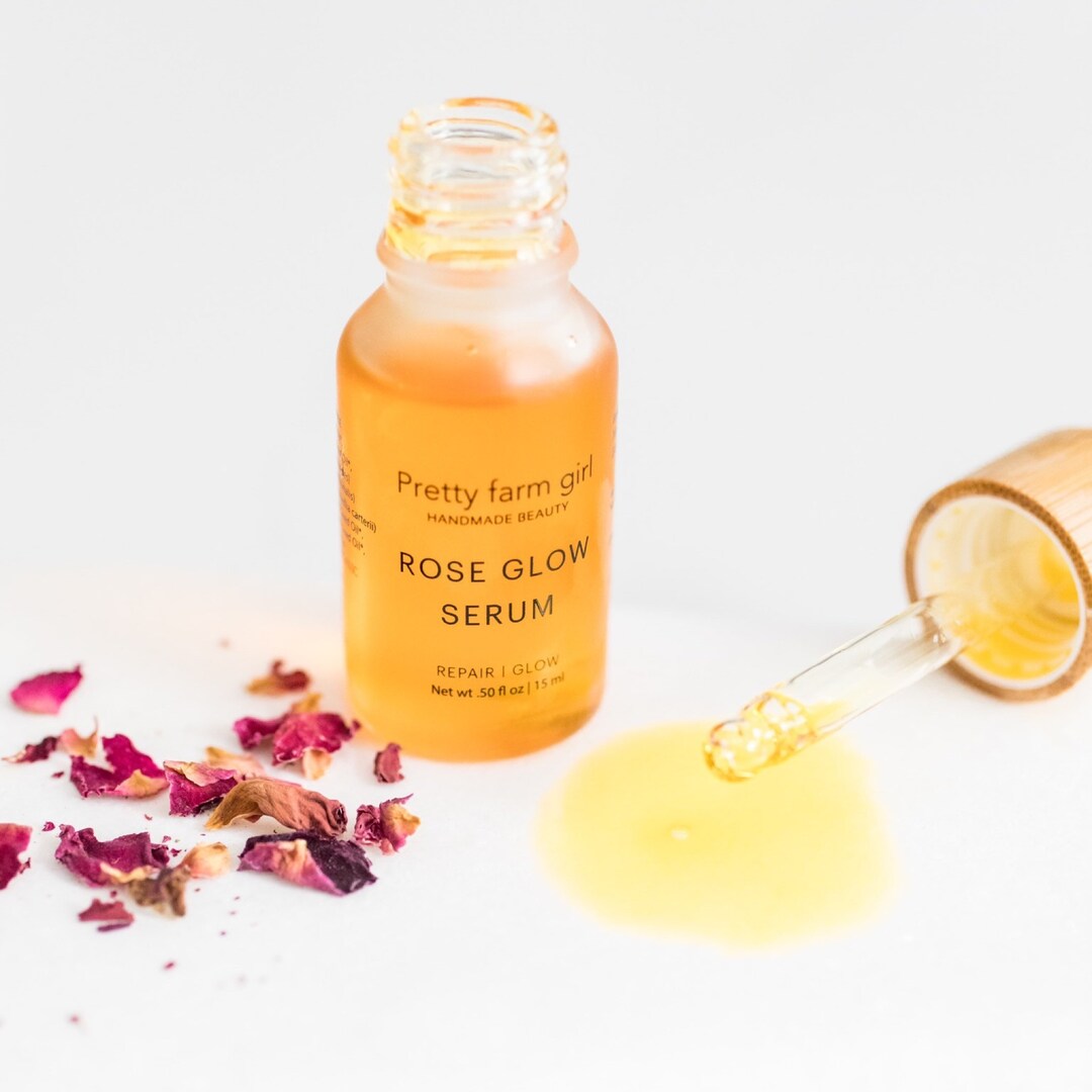 Rose Glow Serum Rosehip Oil - Etsy
