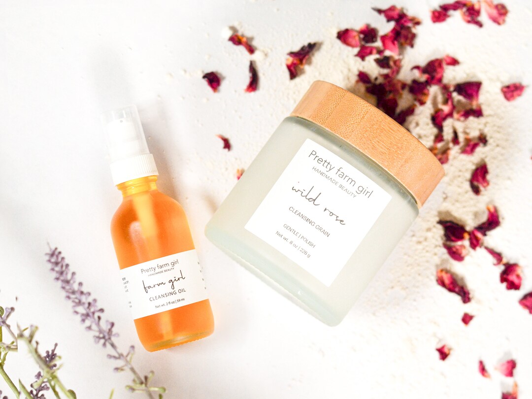 Double Cleansing Face Kit Clean Beauty Starter Kit Farm Girl Cleansing ...