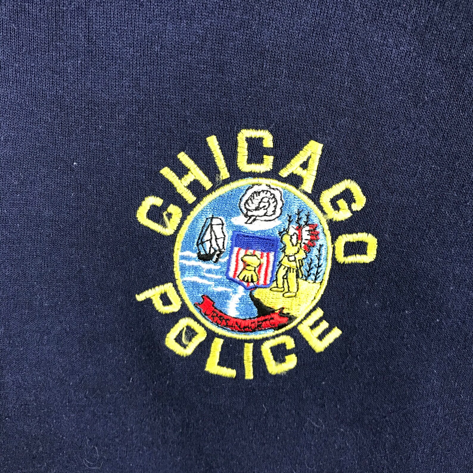 Vintage Chicago Police Minimalist Embroided Logo Russell | Etsy