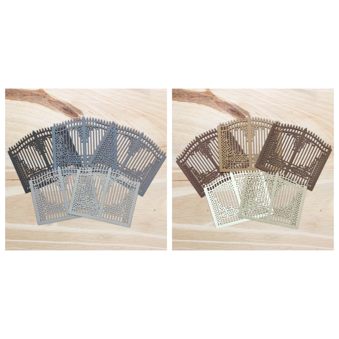 Die Cut Gate pack of 5 Die Cut Fence Ephemera Creative Junk Journaling ...