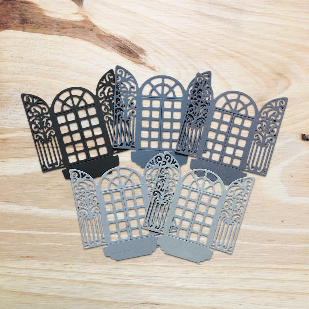 Window Die Cuts pack of 5 Window Frames Ephemera Junk Journal Supplies ...