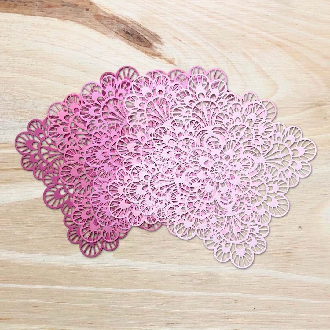 Large Intricate Square Doilies pack of 5 Paper Doilies Die Cuts for ...
