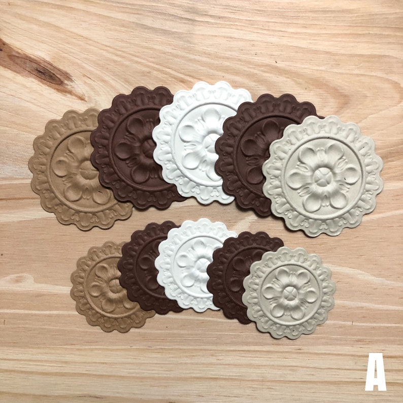Embossed Medallions Embossed Die Cuts Embossed Paper - Etsy