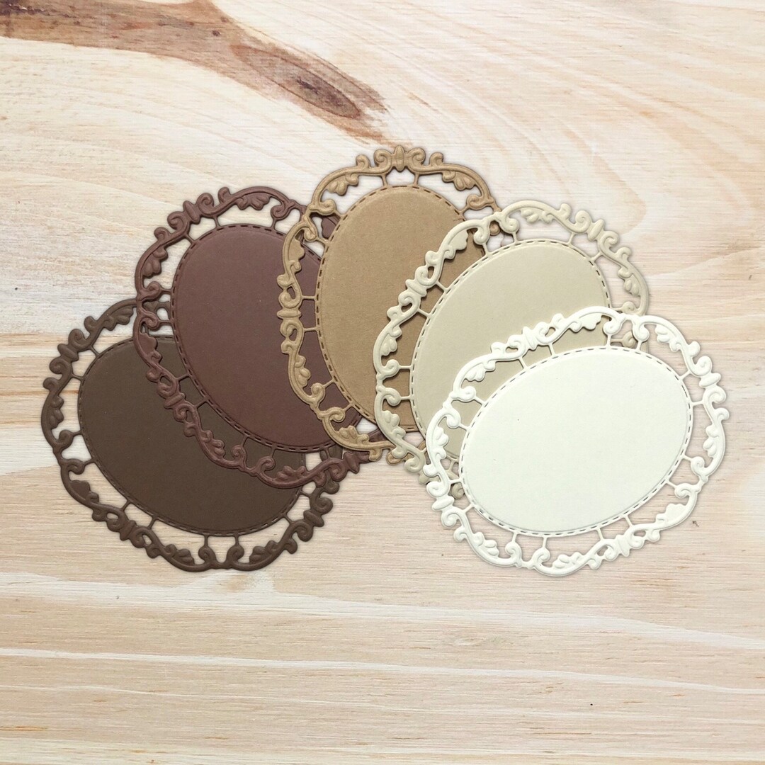 3D Embossed Ovals (pack of 5) | Oval Frame Die Cuts for Card Making ...