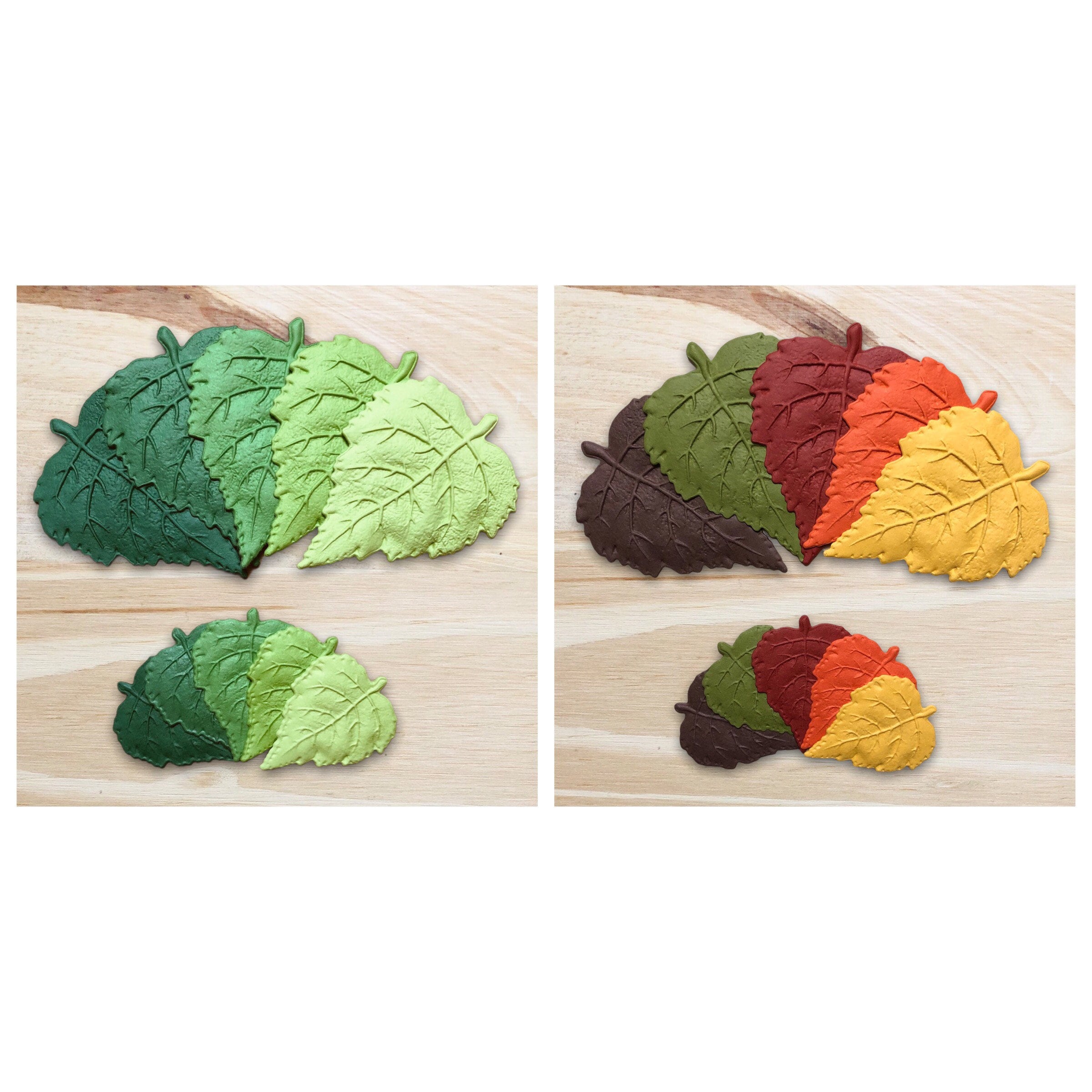 Embossed Leaves Die Cut Leaves Autumn Leaves Embossed Leaves Embossed ...