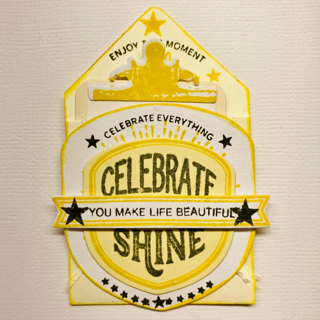 Stamped Gift Cards * Set of Seven * Heidi Swapp Stamps & Dies - Etsy