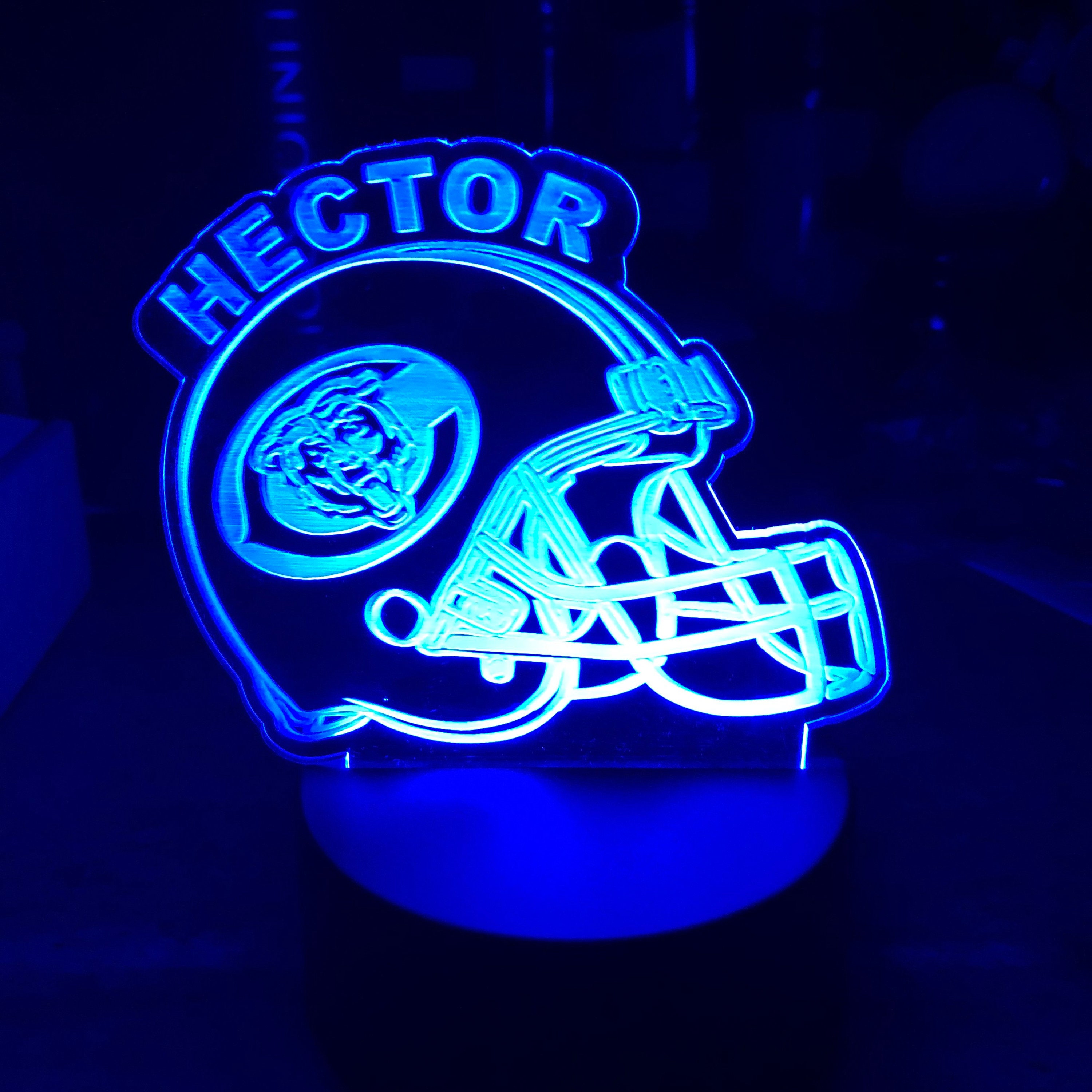 Custom LED Night Lamp of Favorite Sports Sports Team and | Etsy
