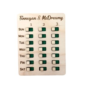 3x per Day Weekly Medication Tracker | Med Tracker Magnet, AM and PM ...
